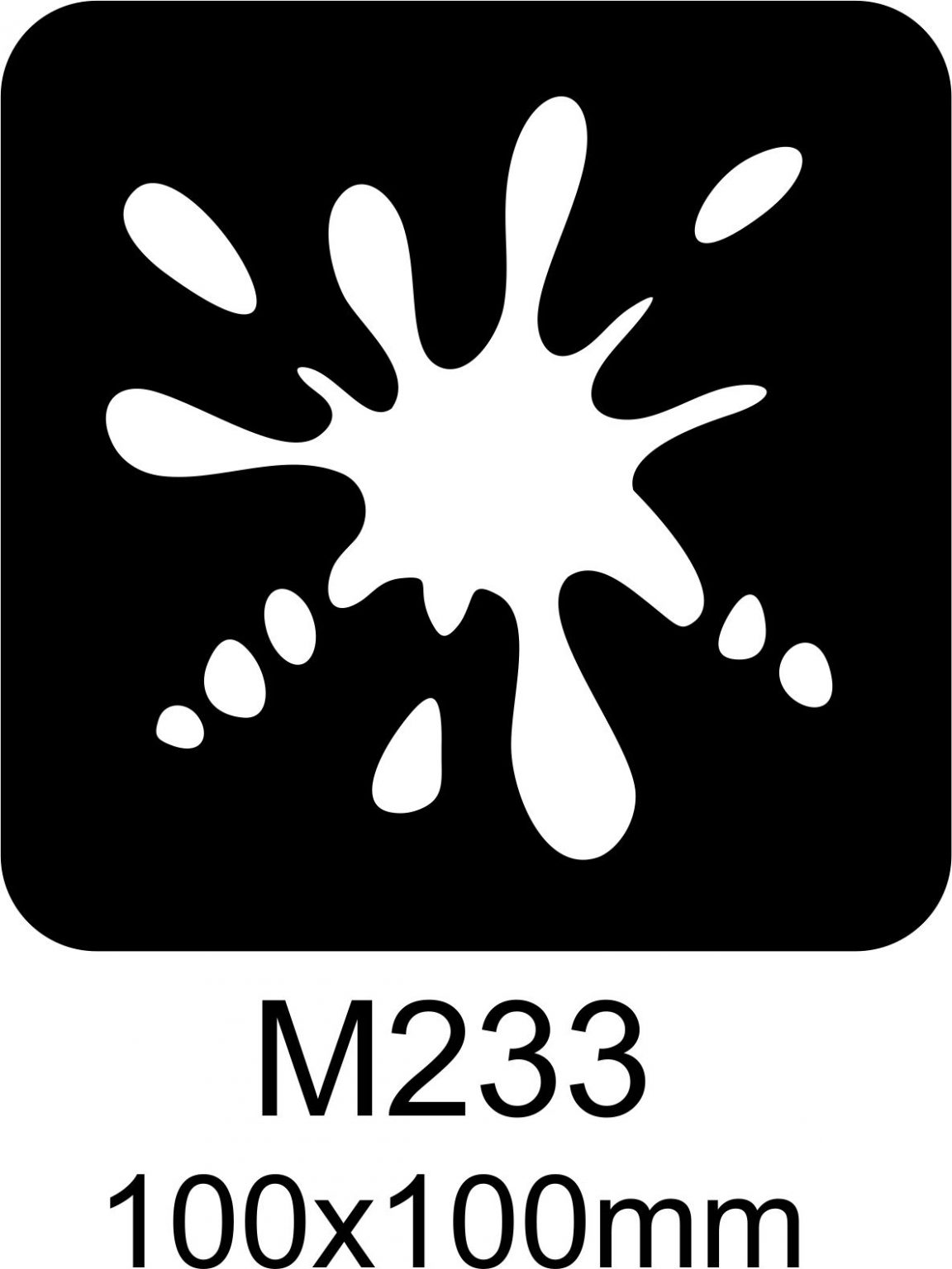 M233 – Stencil – Windgat Stencils